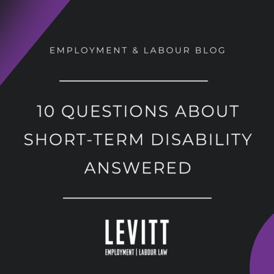 10 Questions About Short-Term Disability Answered - Levitt LLP ...